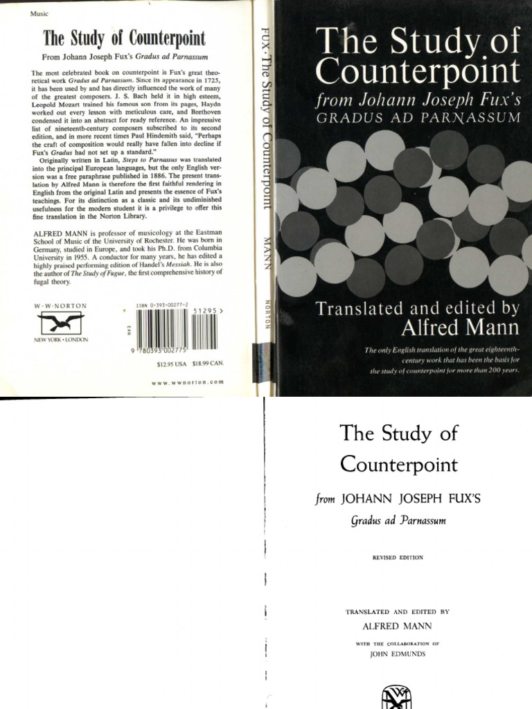 Counterpoint, Fux, by Alfred Mann | PDF