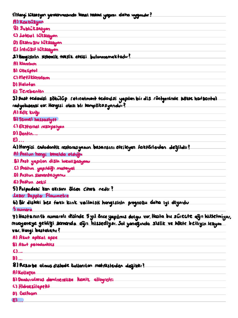 Endo Final 23-24 | PDF