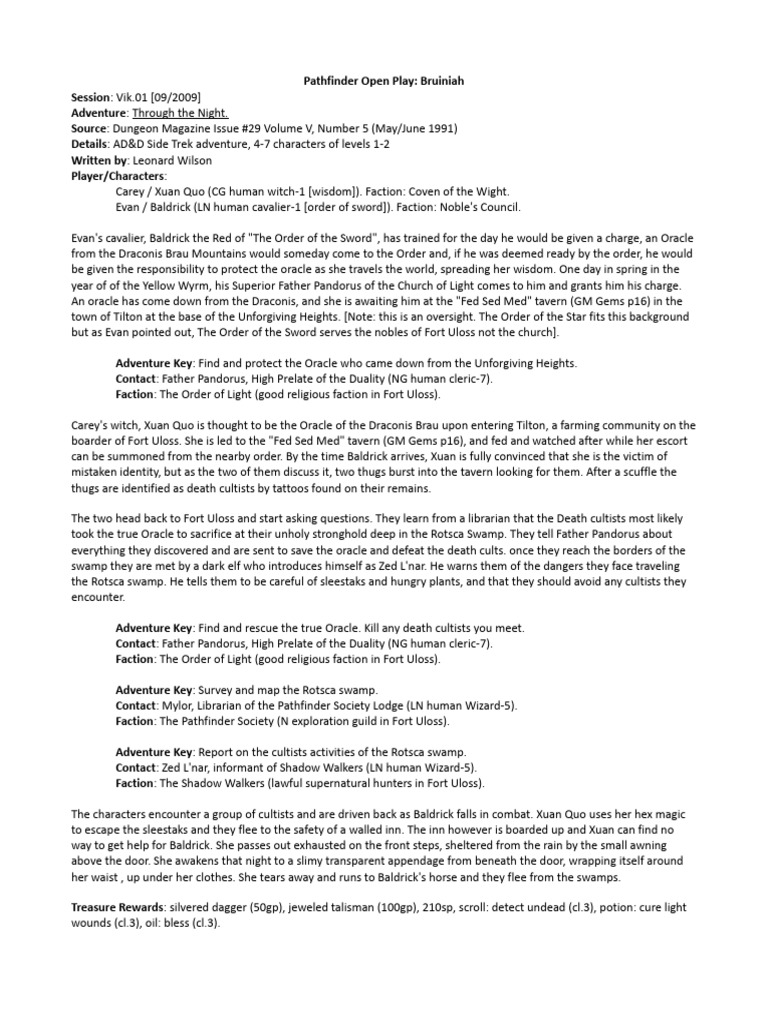 Vik.01 Through The Night | PDF