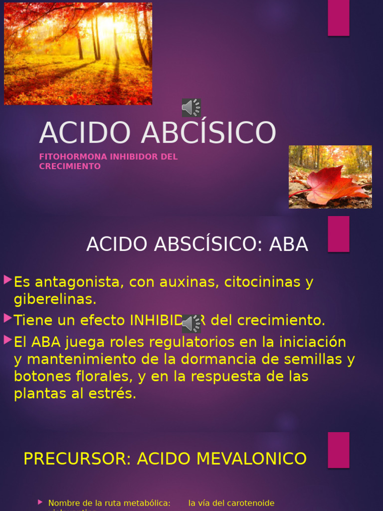 Aba Inhibidores Del Crecimiento 2020 | PDF | Hormona Vegetal | Biología