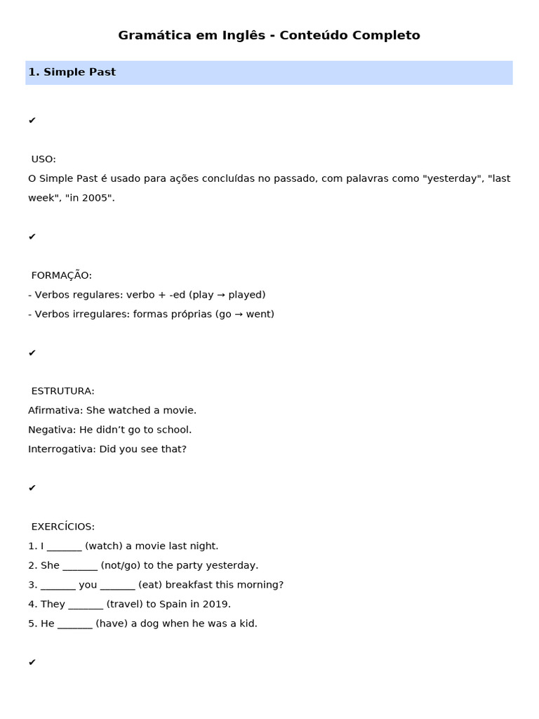 Gramatica Ingles Completa | PDF | Language Families | Semantic Units