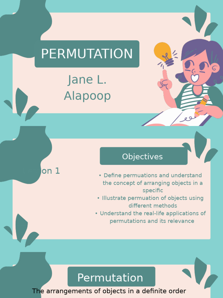 Permutation Methods for Grade 10 | PDF