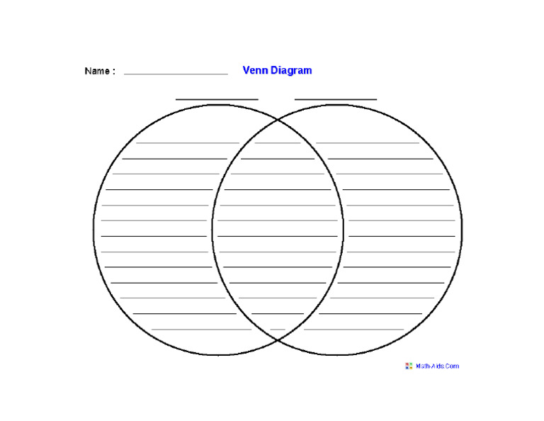 Venn Diagram (With Lines) | PDF