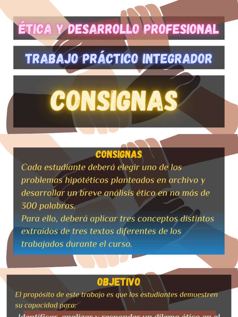 Consignas Para El Trabajo Práctico Integrador | PDF | Bioética | Autonomía