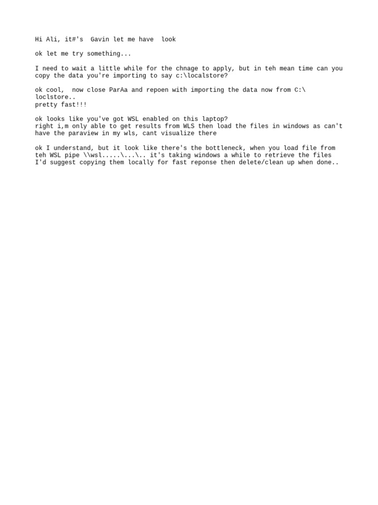 Paraview Issue | PDF