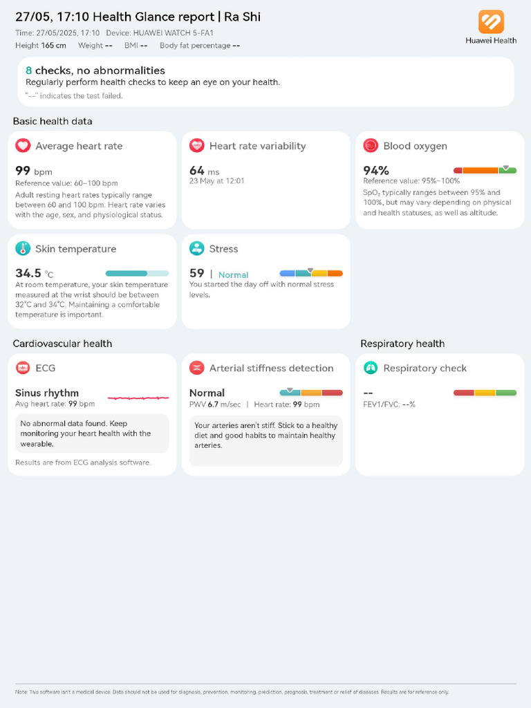 Health Report 202505271711 | PDF