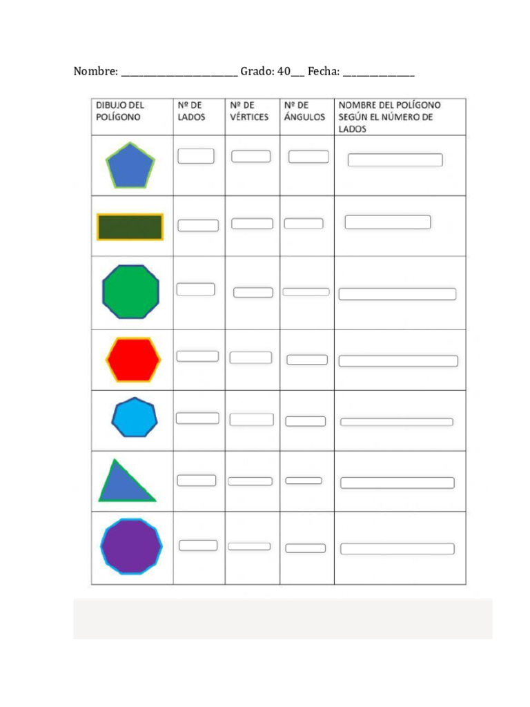 Act. Clasificación de Polígonos | PDF