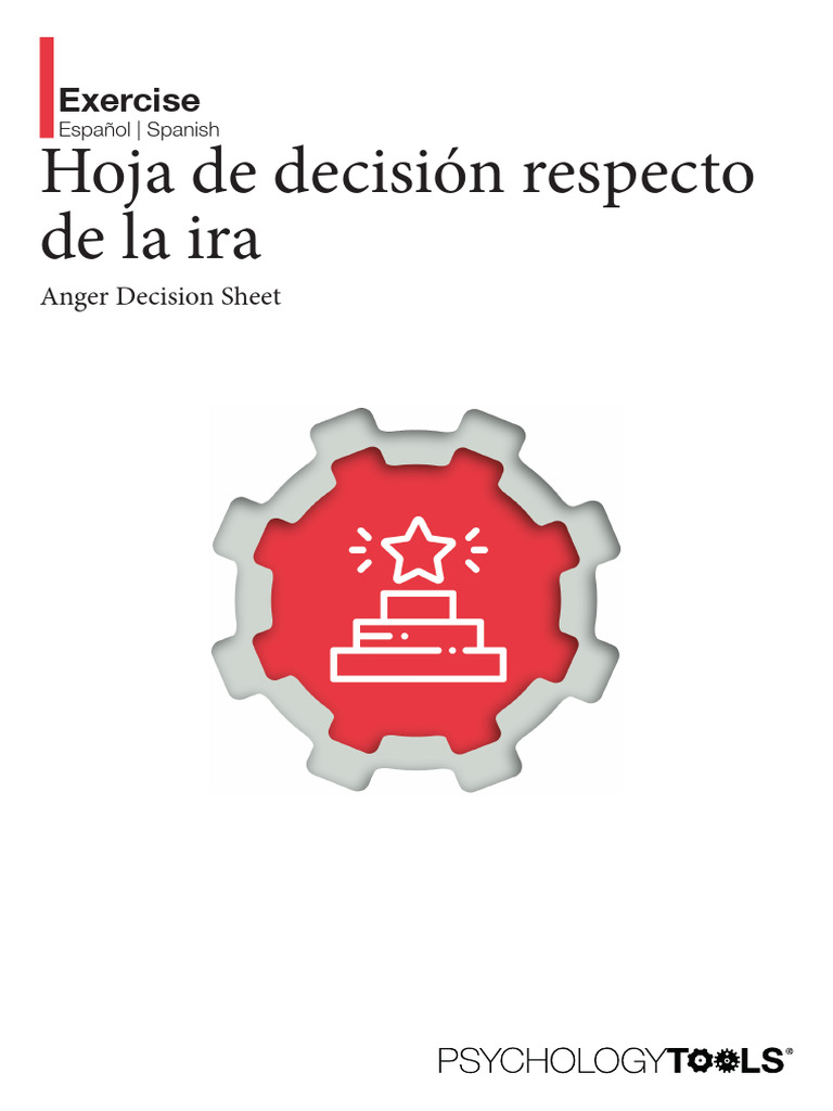 Anger Decision Sheet - Lang Spa - Format Full Pack | PDF