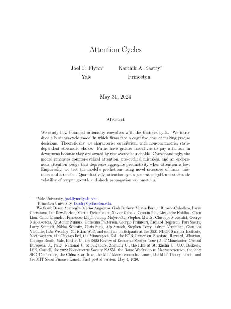 AttentionCycles Preview | PDF | Macroeconomics | Business Cycle