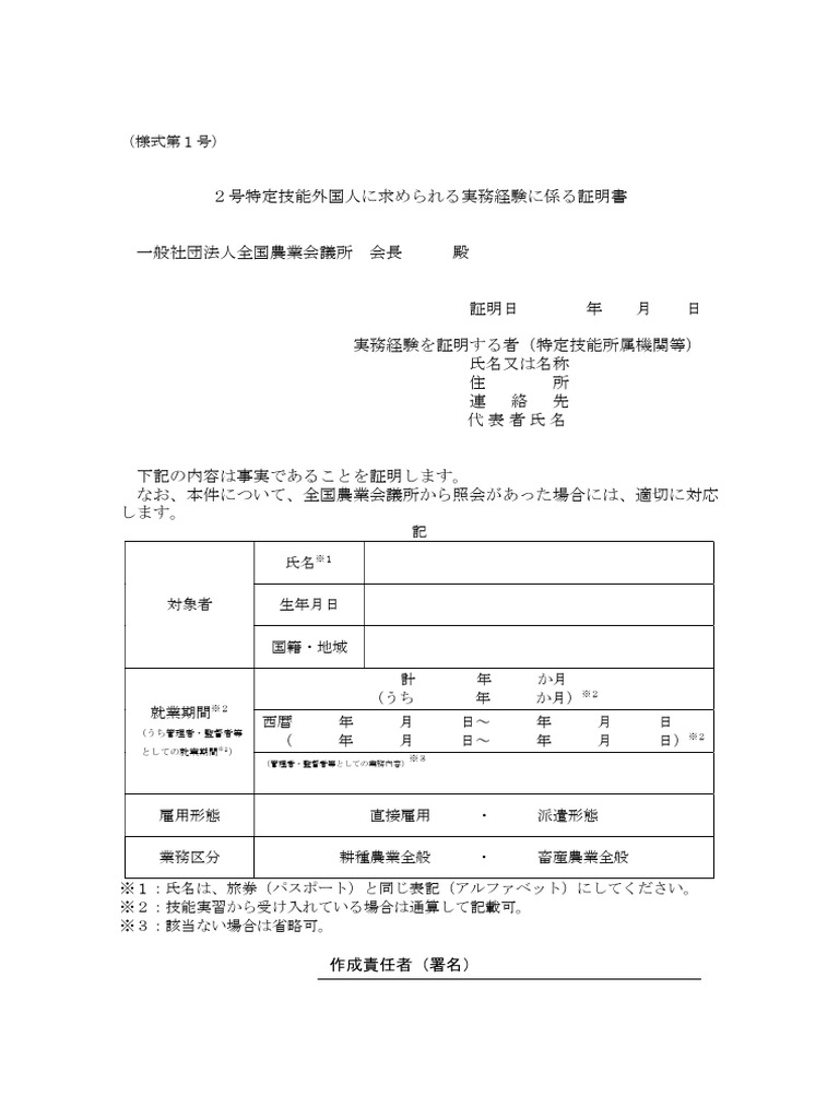 Sample Work Experience | PDF