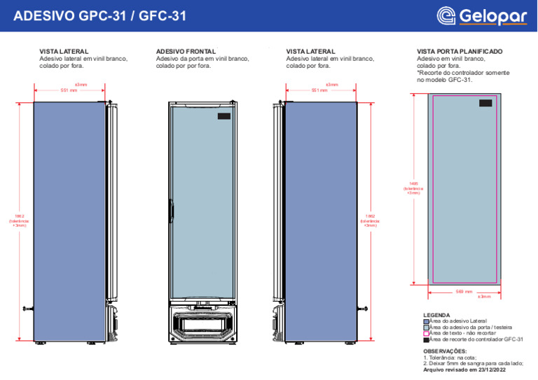 GPC-GFC-31 Manual Tecnico Geladeira/freezer Bar | PDF