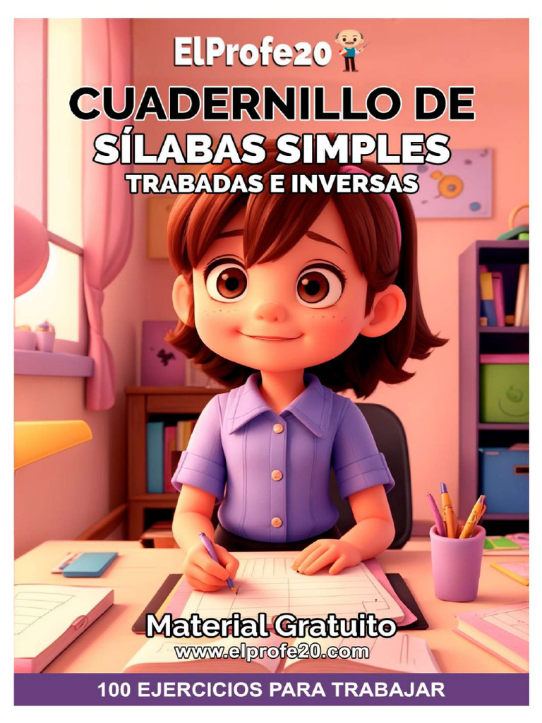 Cuadernillo de Silabas Simples Trabadas e Inversas Gratis Elprofe20 | PDF