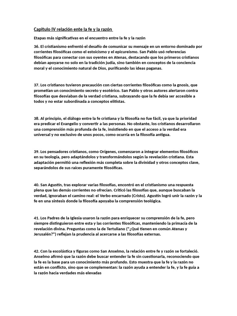 Fe y razón: Diálogo cristiano y filosofía | PDF | Fe | Razón
