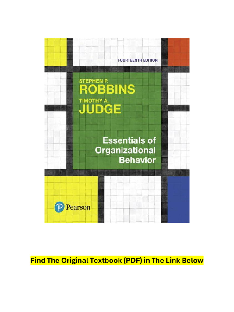 Essentials of Organizational Behavior 14th Edition PDF | PDF ...