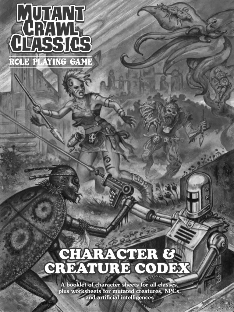 Mutant Crawl Classics Character & Creature Codex | PDF