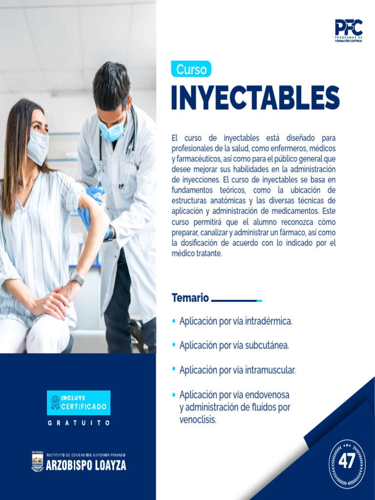 Plan Estudio Inyectables | PDF