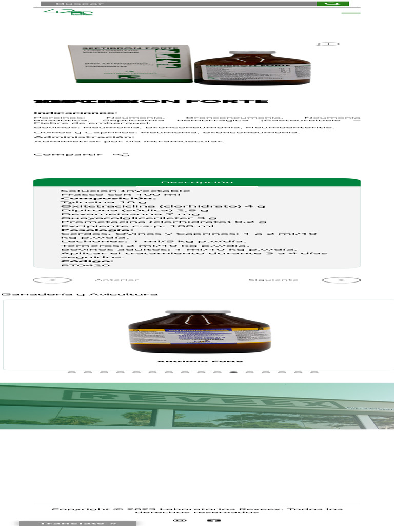 Septibron Forte 100cm3 - Laboratorios Reveex | PDF