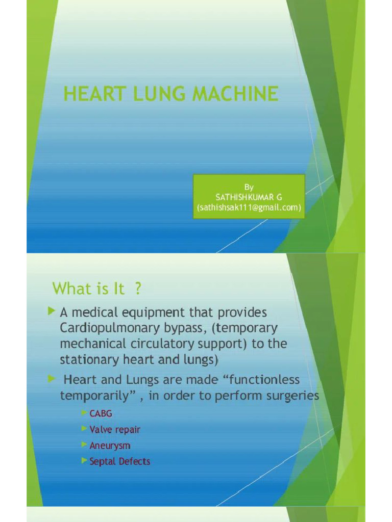 3.heart - Lungs Machine. | PDF