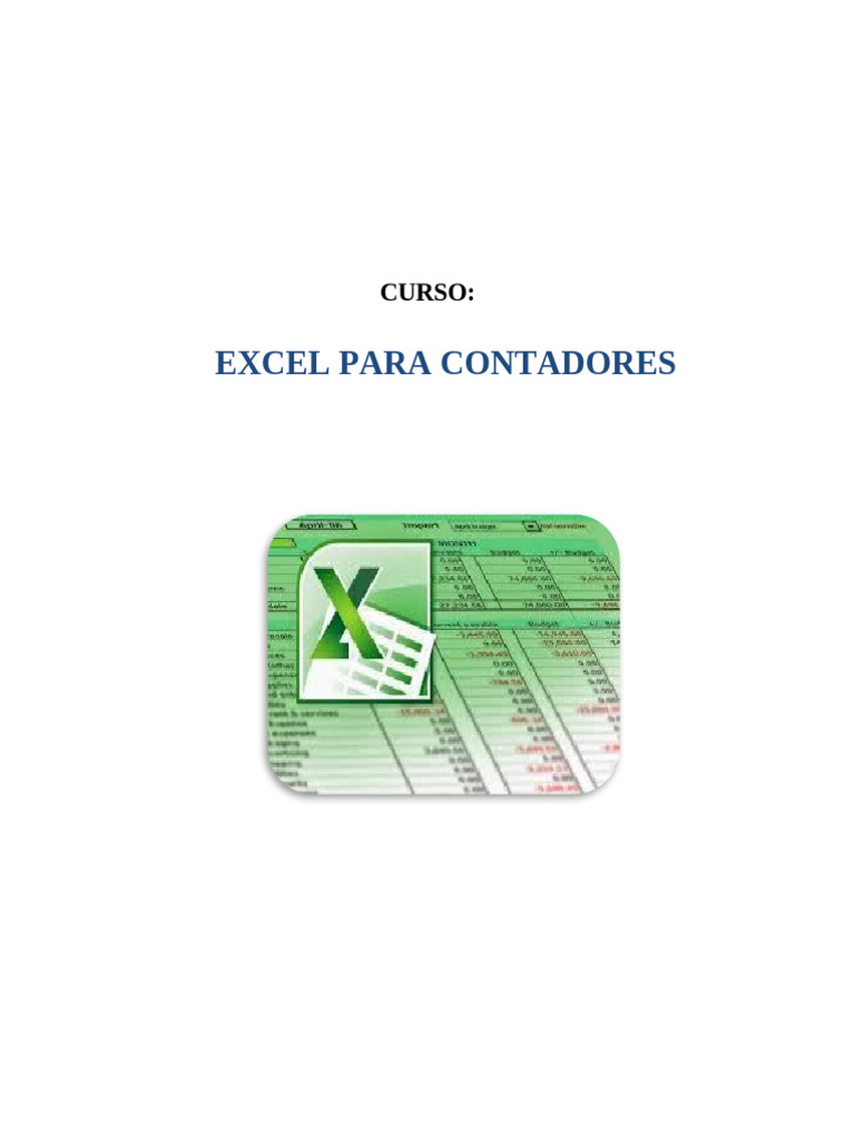 Excel para Contadores | PDF | Hoja de cálculo | Microsoft Excel