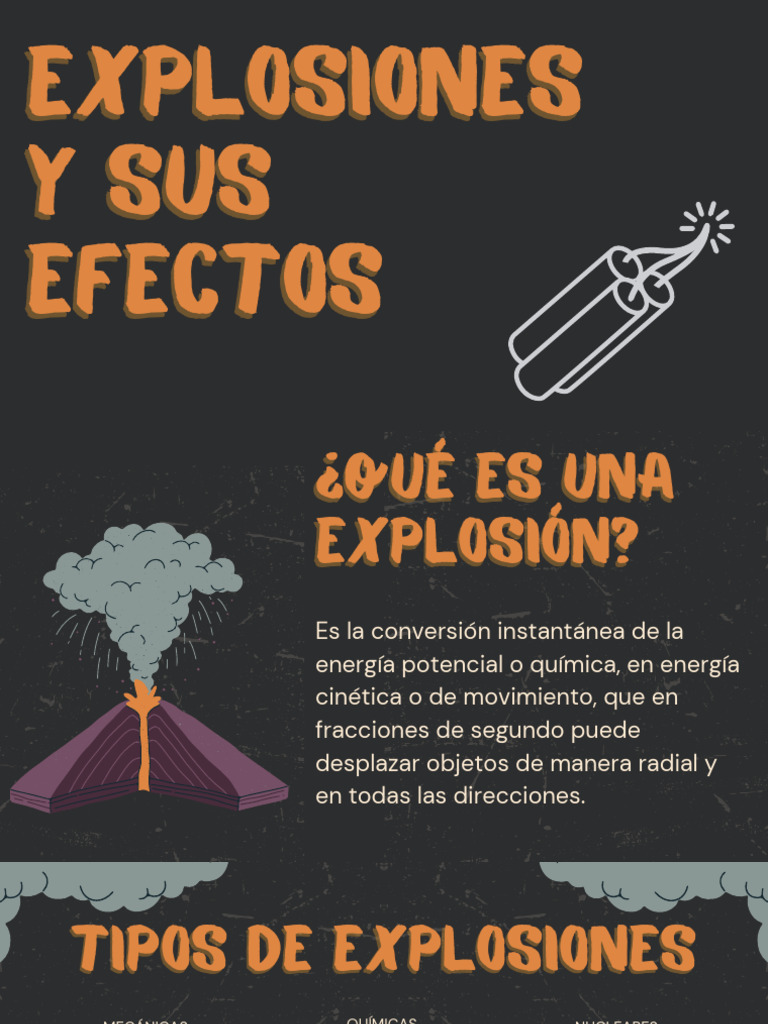 Tipos y efectos de explosiones | PDF | Proyectiles | Quemar
