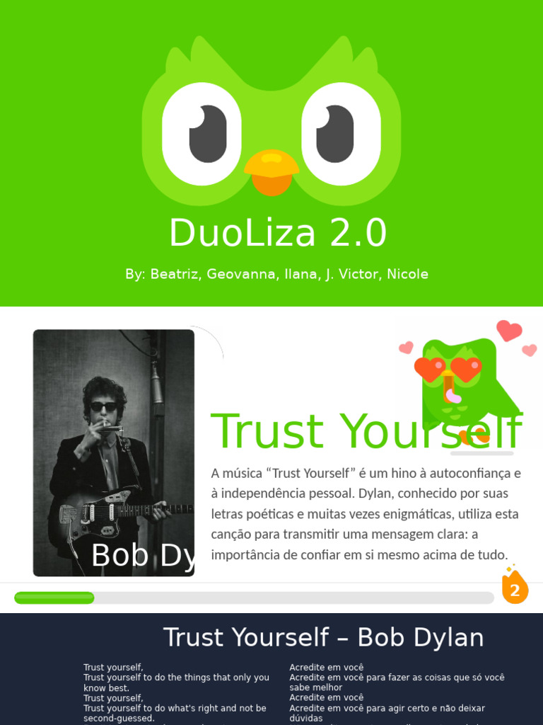 Duolingo Presentation Template | PDF | Mecânica da linguagem | Gramática