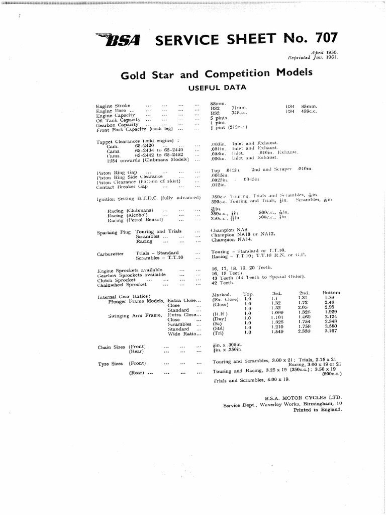 707 Gold Star Useful Info | PDF