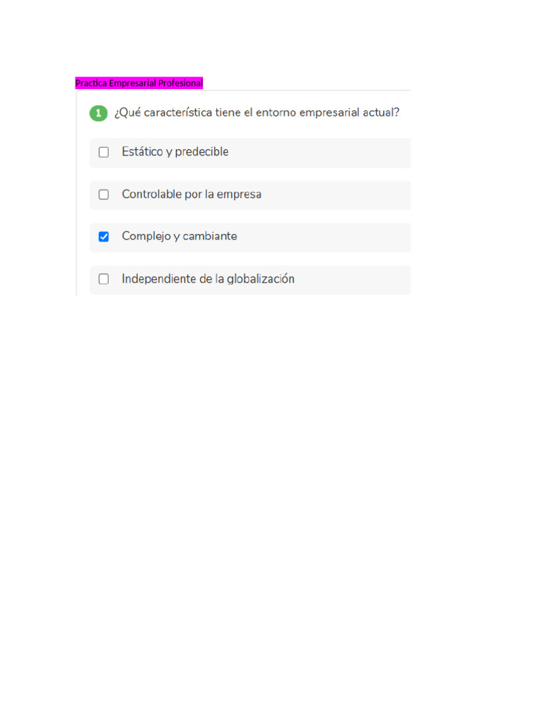 Practica Empresarial Profesional | PDF