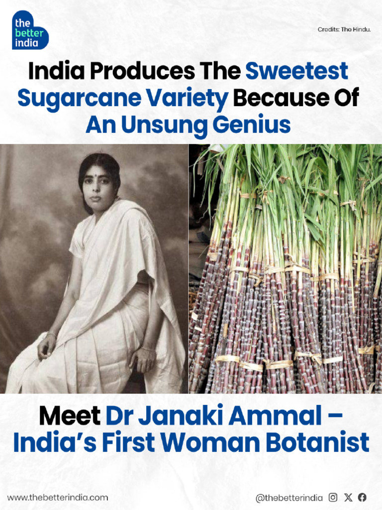Meet DR Janaki Ammal - India's First Woman Botanist! | PDF