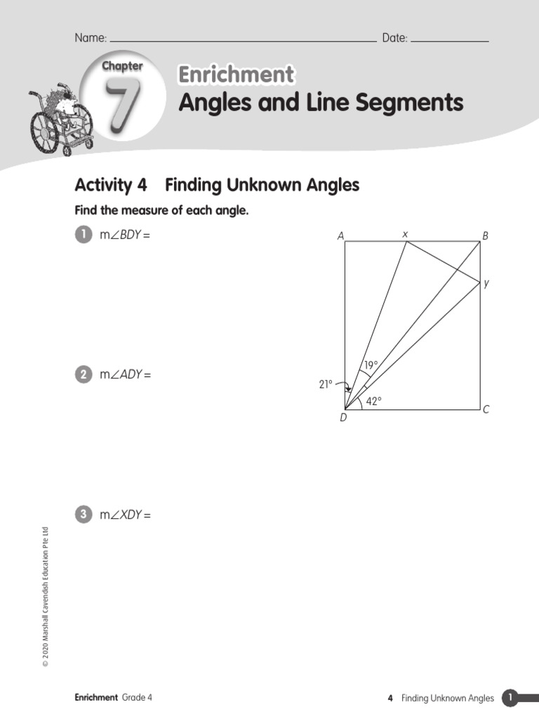 7.4 Finding Unknown Angles Enrichment | PDF