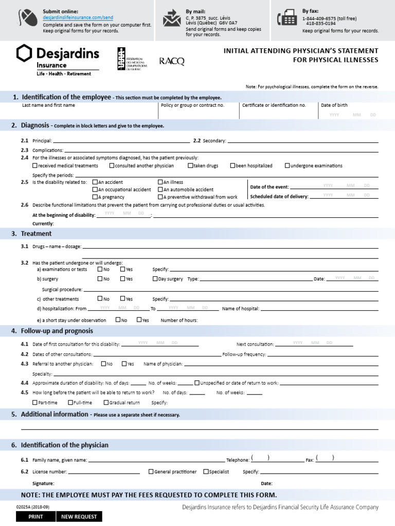 Attending Physician Statement | PDF | Physician | Surgery