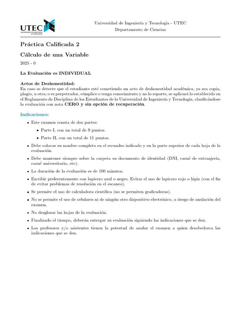 PC2 20250 | PDF | Triángulo | Matemática Elemental