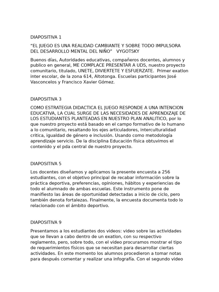 Diapositivas - MGG - Proyecto | PDF