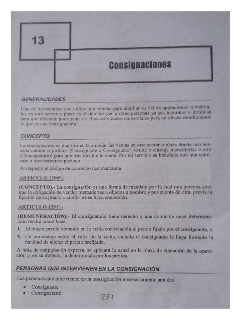 CONSIGNACIONES | PDF
