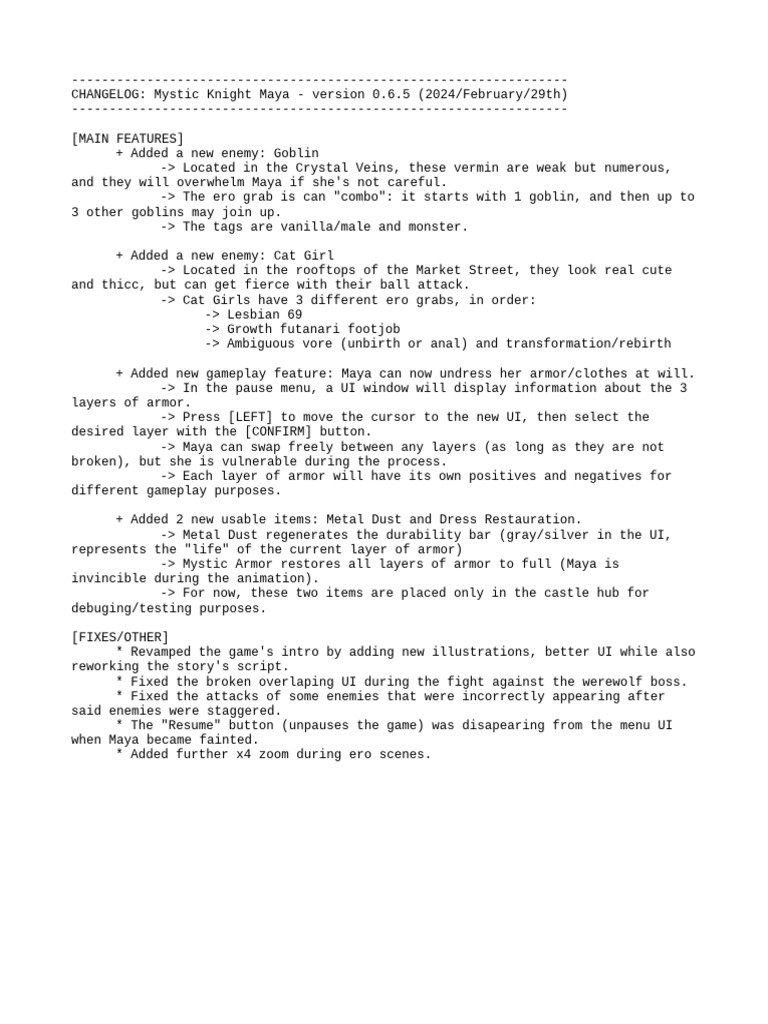 MKM - Changelog 2 | PDF