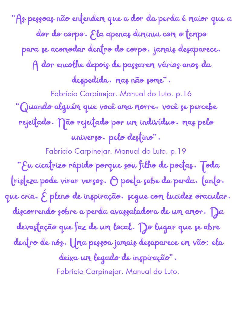 Manual Do Luto | PDF