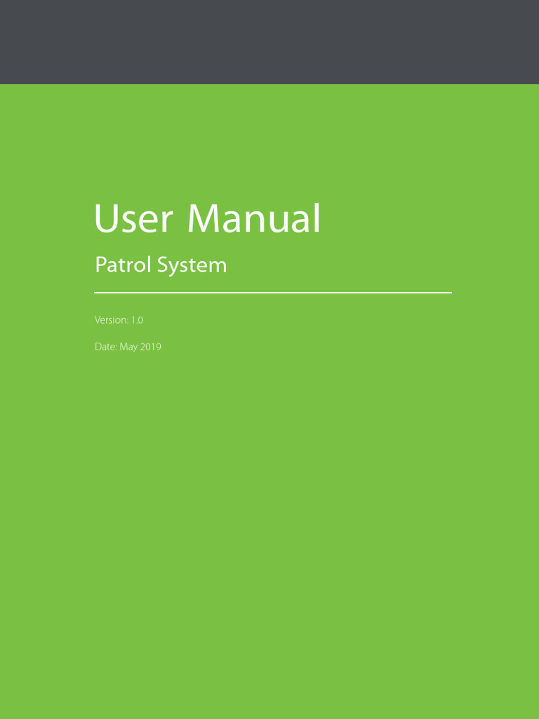 Patrol System User Manual | PDF | Microsoft Excel | Comma Separated Values