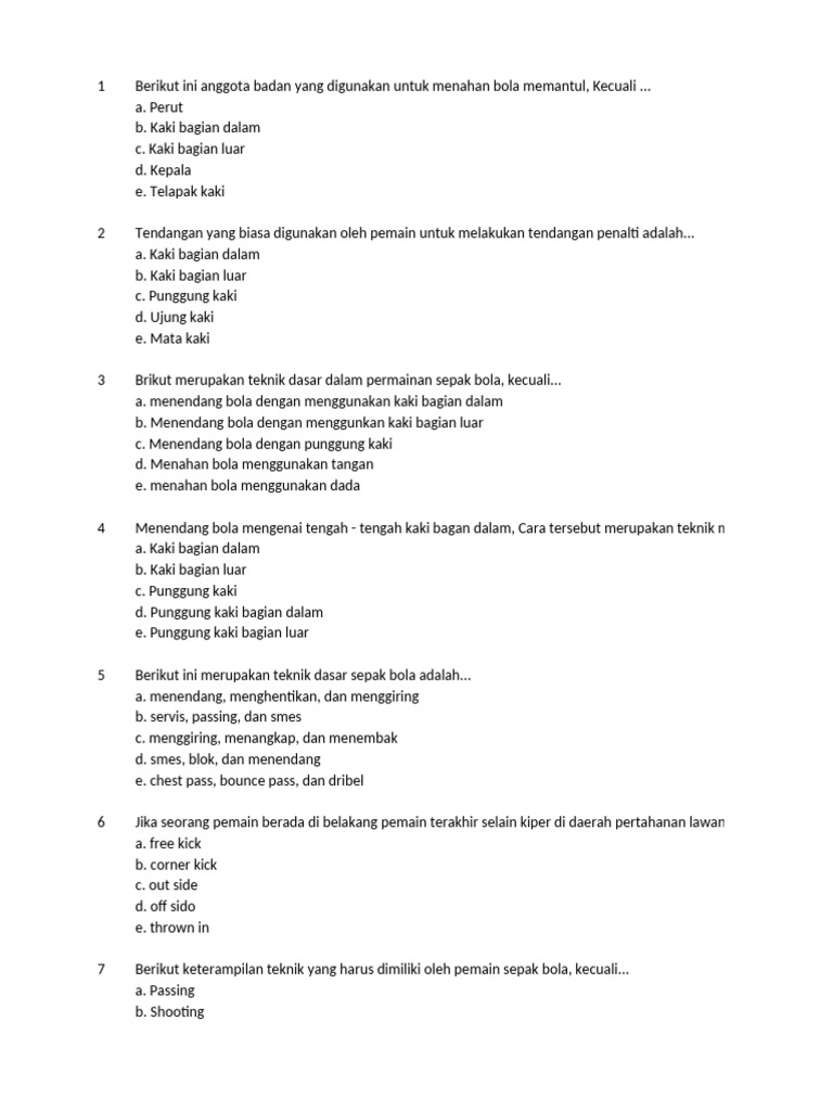 Soal Pak Romi Fix | PDF