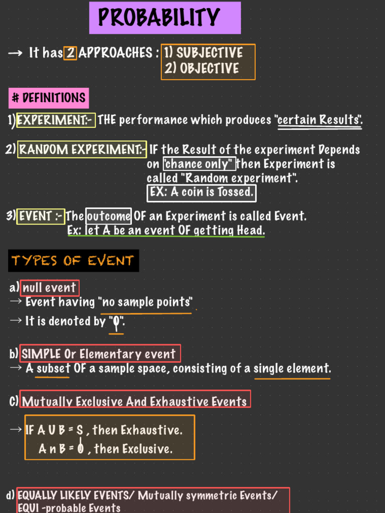 6.probability Key Points & Formulas | PDF | Probability Theory ...