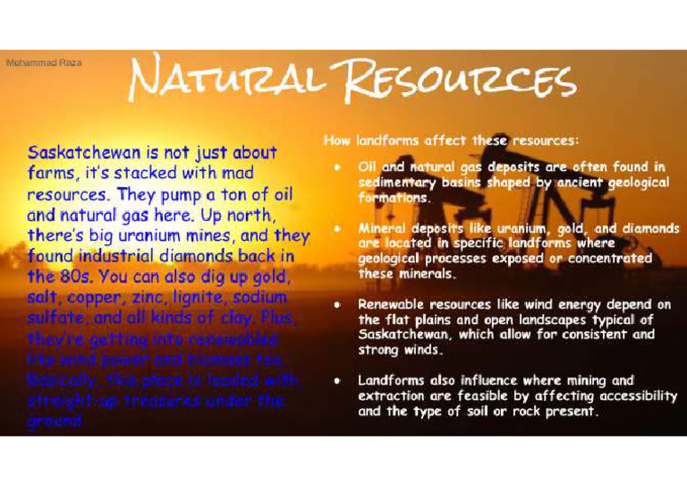 Natural Resources in Saskatchewan | PDF