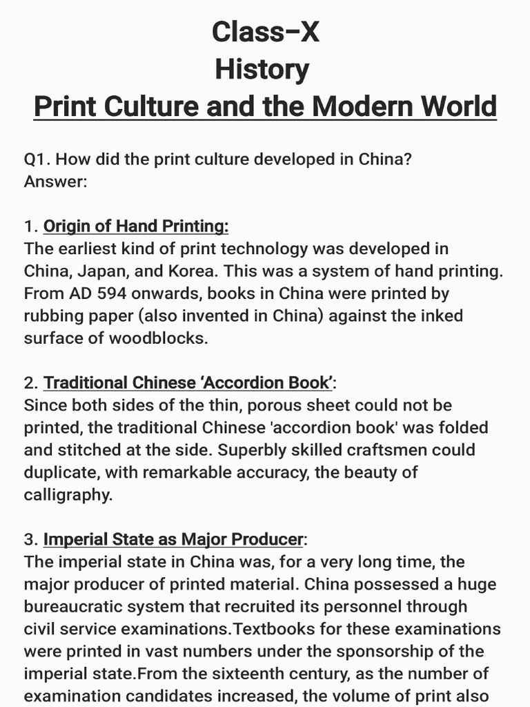 Print Culture and The Modern World ! | PDF