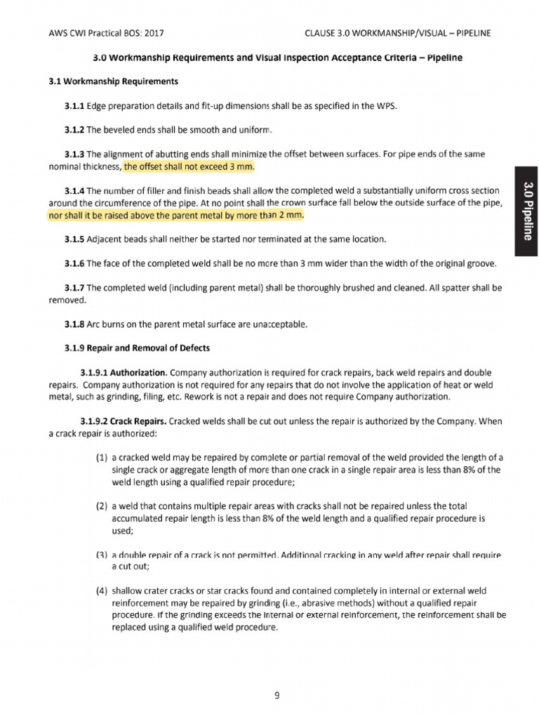Main Points in AWS Specs | PDF