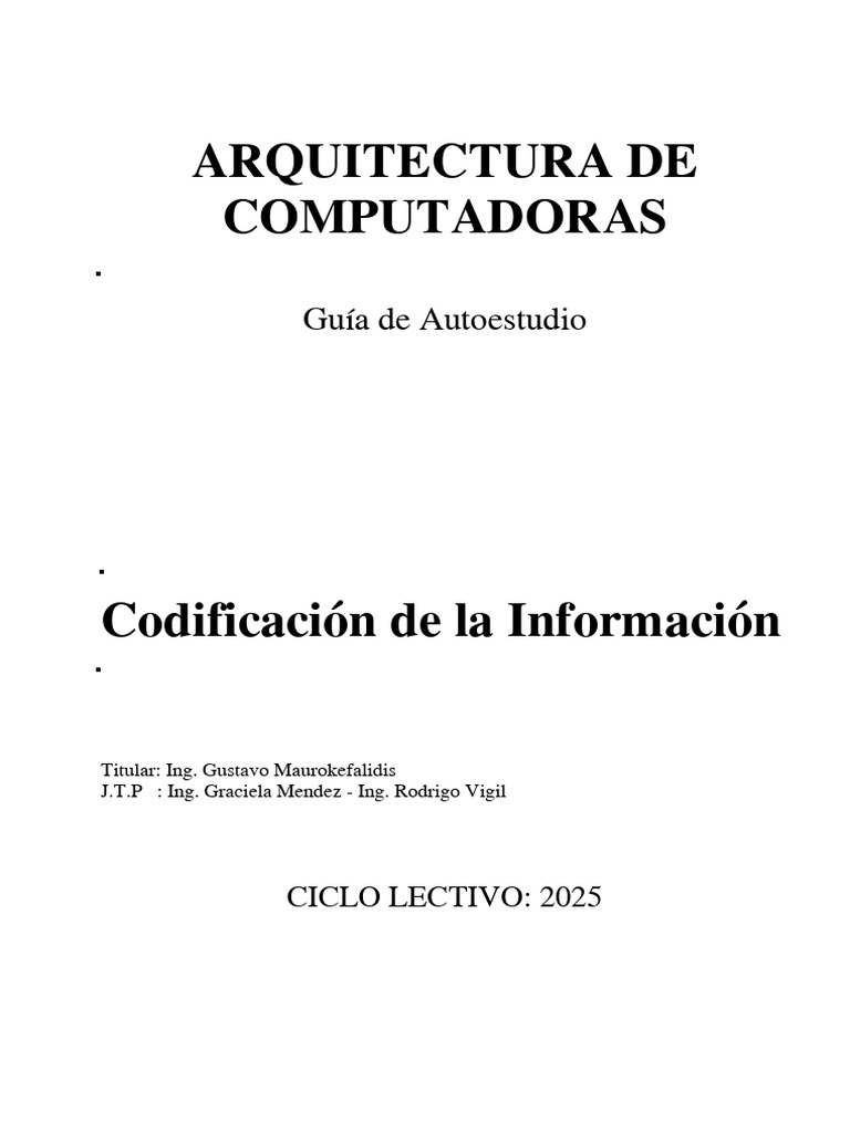 1 - Guia Codificacion | PDF | Byte | Notación