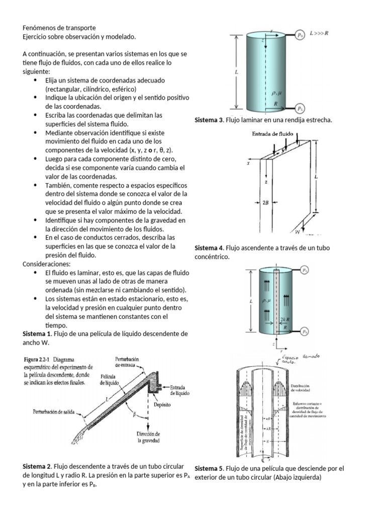 FDT Ejercicios de Modelado | PDF | Líquidos | Flujo