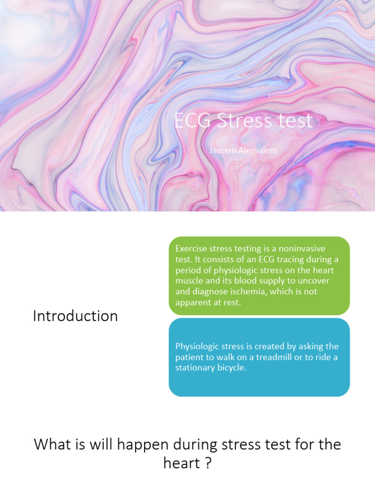 ECG Stress Test | PDF | Coronary Artery Disease | Myocardial Infarction
