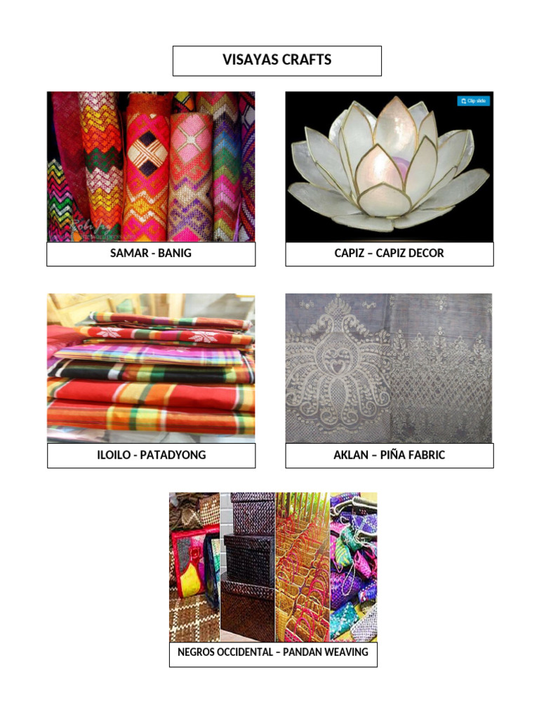 Philippine Regional Crafts and Textiles | PDF