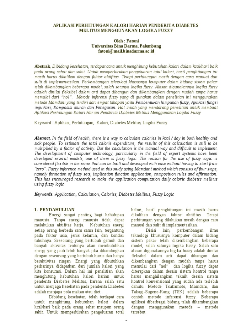 Jurnal Matriks Logika Fuzzy Fatoni Revisi | PDF | Kesehatan Holistik