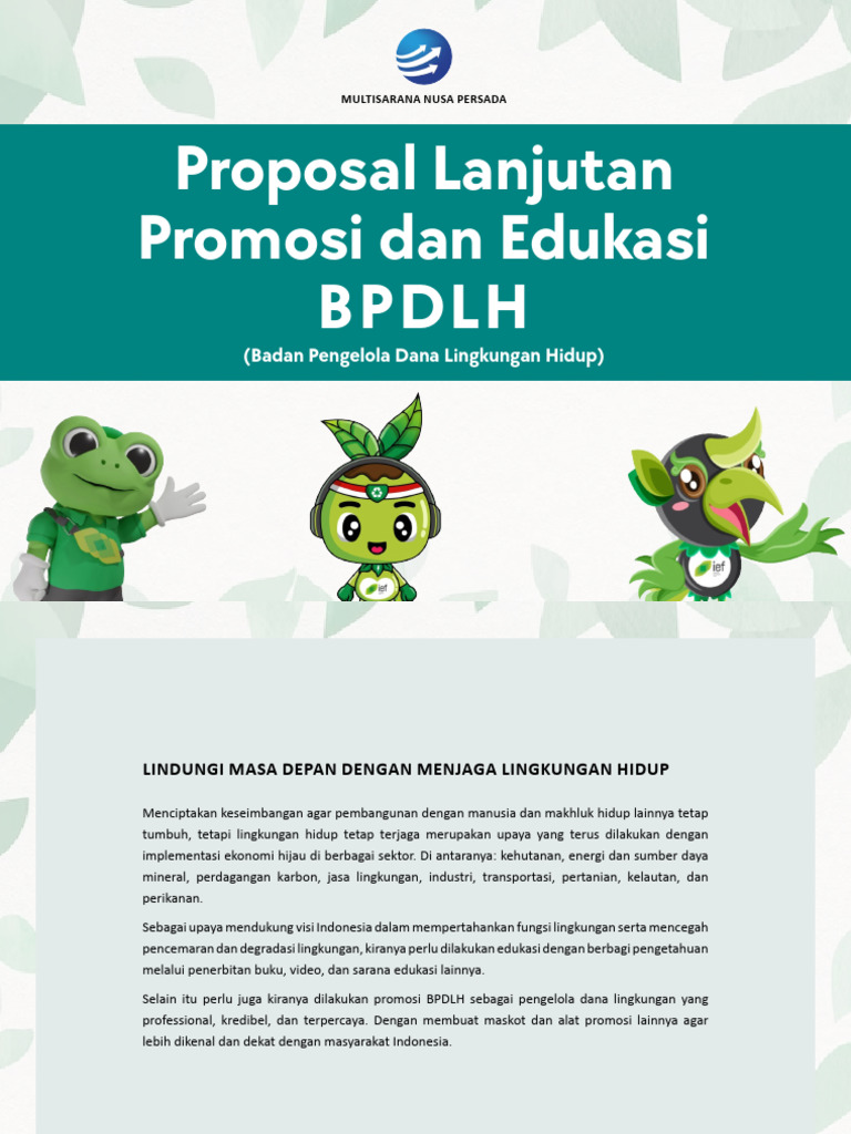 Proposal Lanjutan BPDLH - 2024 | PDF