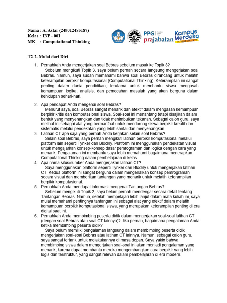 T2-2. Mulai Dari Diri | PDF