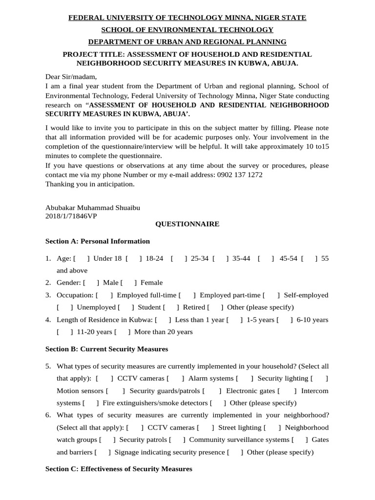 Blue MD Questionnaire - 113753 | PDF | Security Alarm