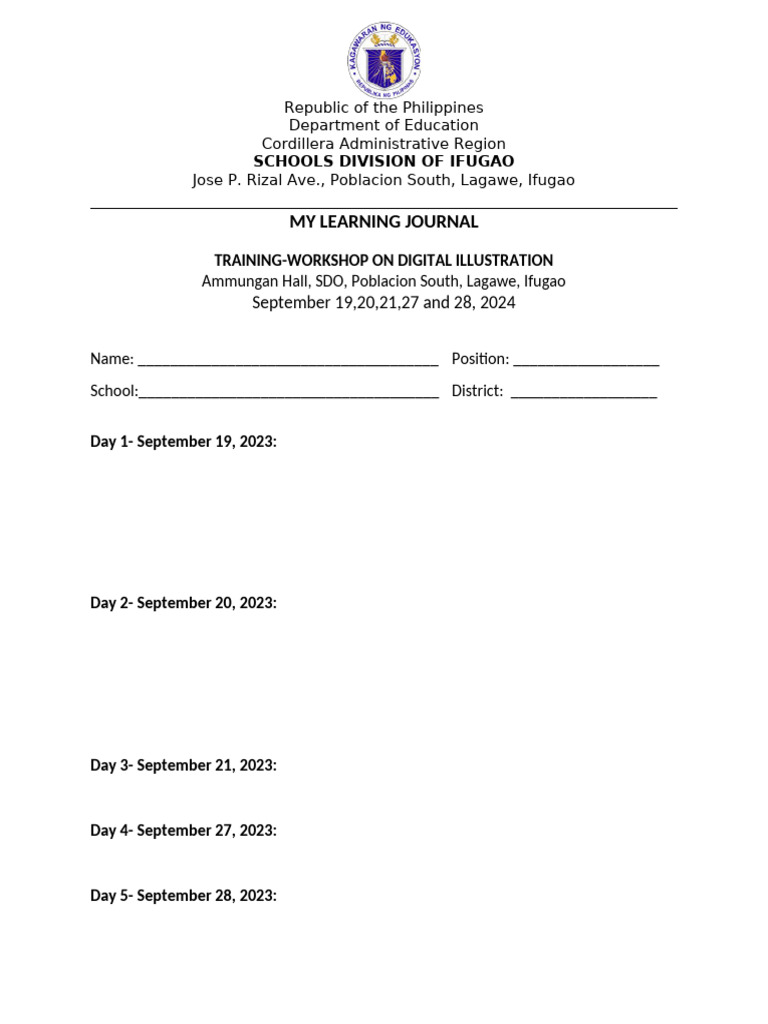Learning Journal | PDF
